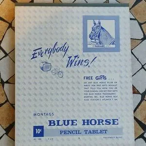 blue horse | Other | Vintage Blue Horse Tablet | Poshmark